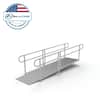 EZ-ACCESS PATHWAY 10 ft. Straight Aluminum Wheelchair Ramp Kit with ...