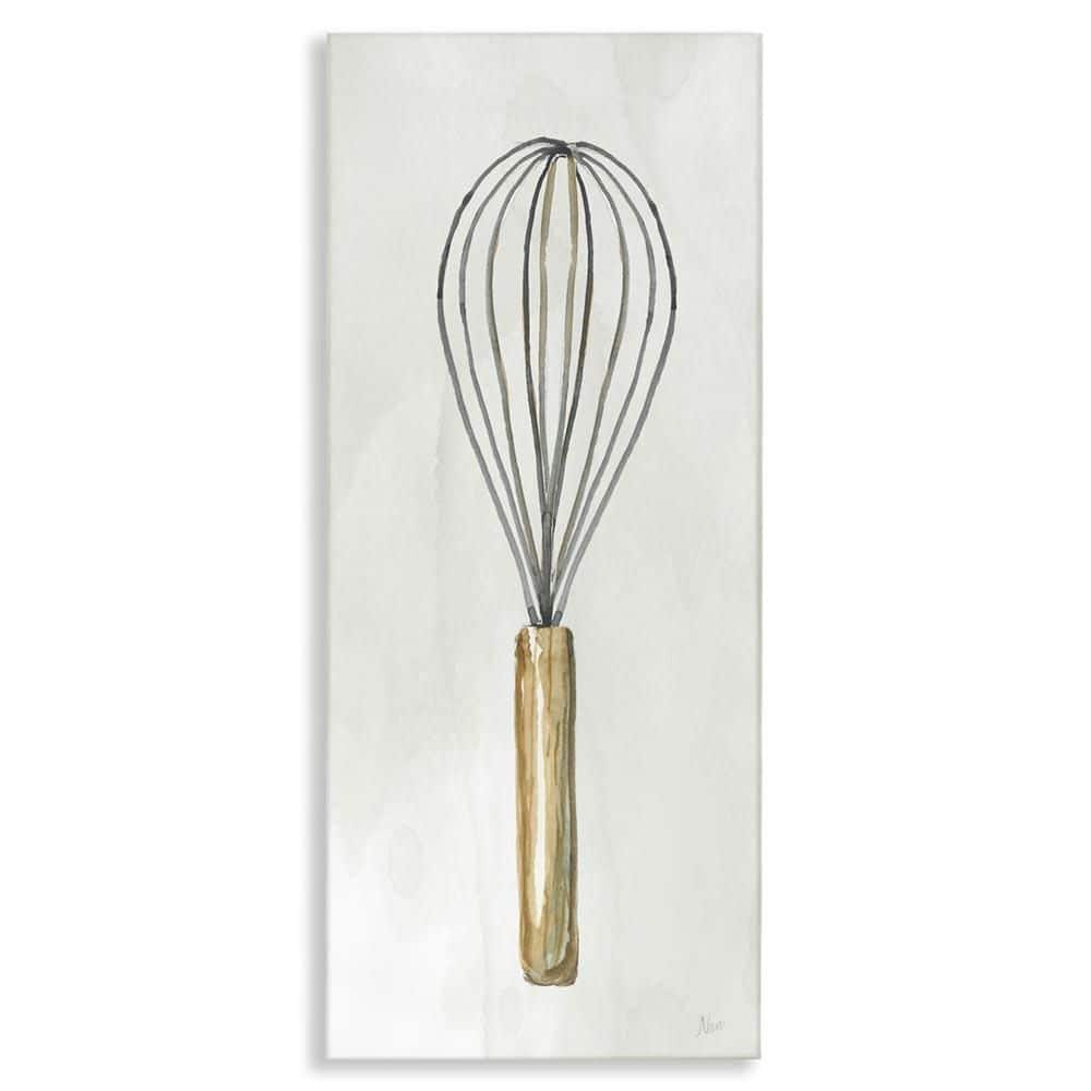 Stupell Industries Rustic Kitchen Whisk by Nan Unframed Food Graphic ...
