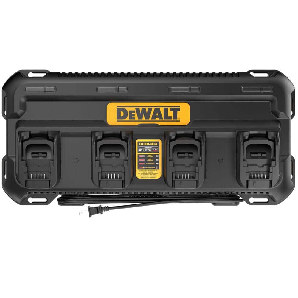 DEWALT 12V/20V/60V MAX 4-Amp 4-Port Lithium-Ion Battery Charger DCB1404 ...