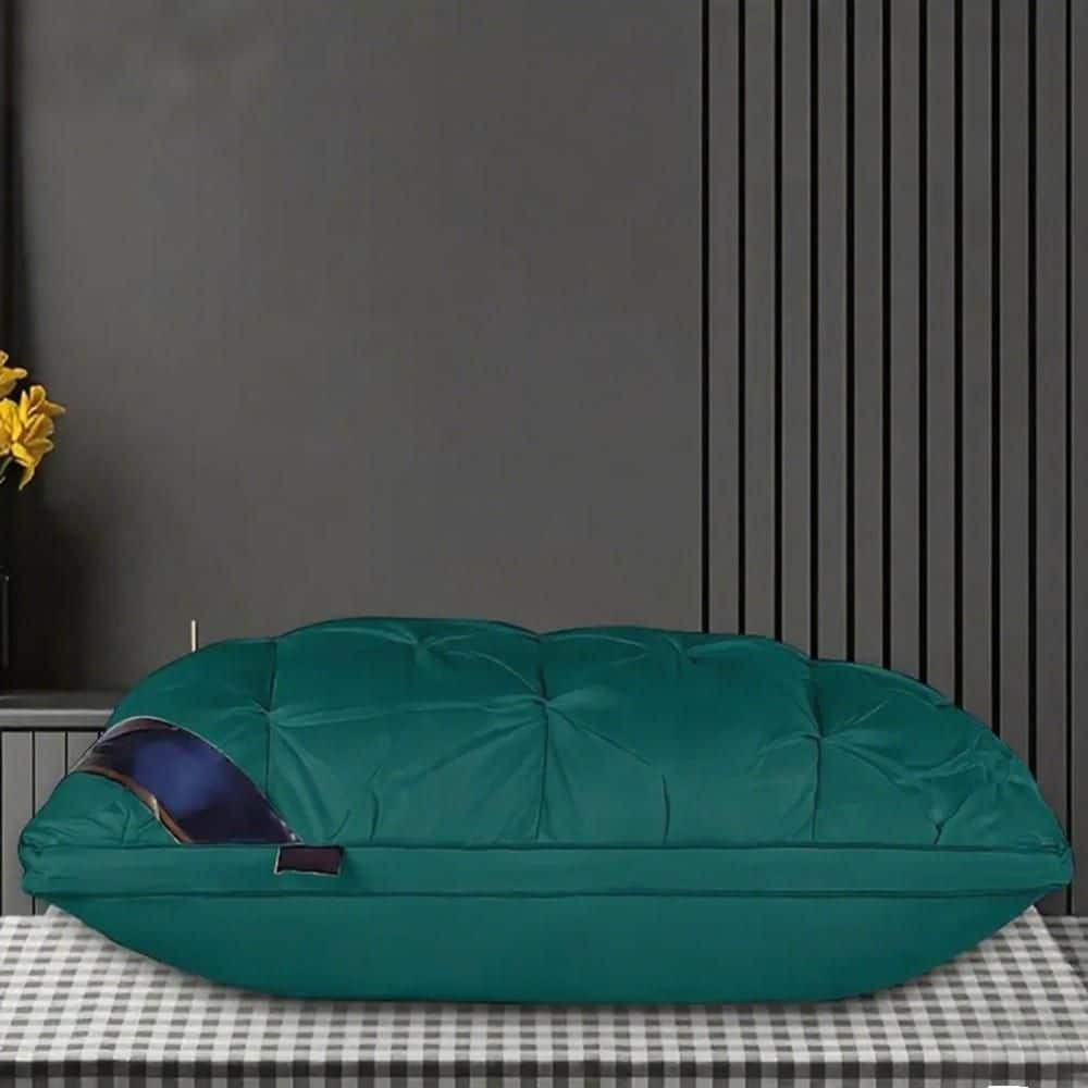 Wellco Atrovirens Bread Shape Pillows Pleated Top and Flat Bottom Down ...