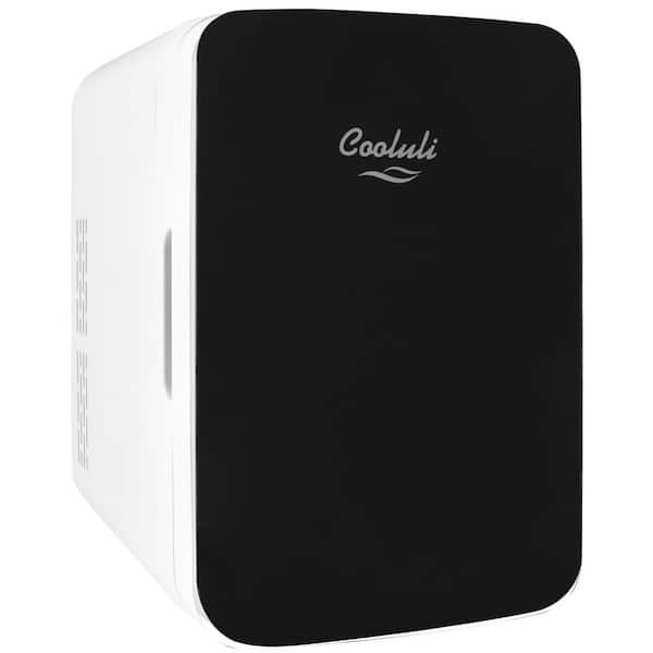 COOLULI Infinity 0.35 cu. ft. Retro Mini Fridge in Black without ...