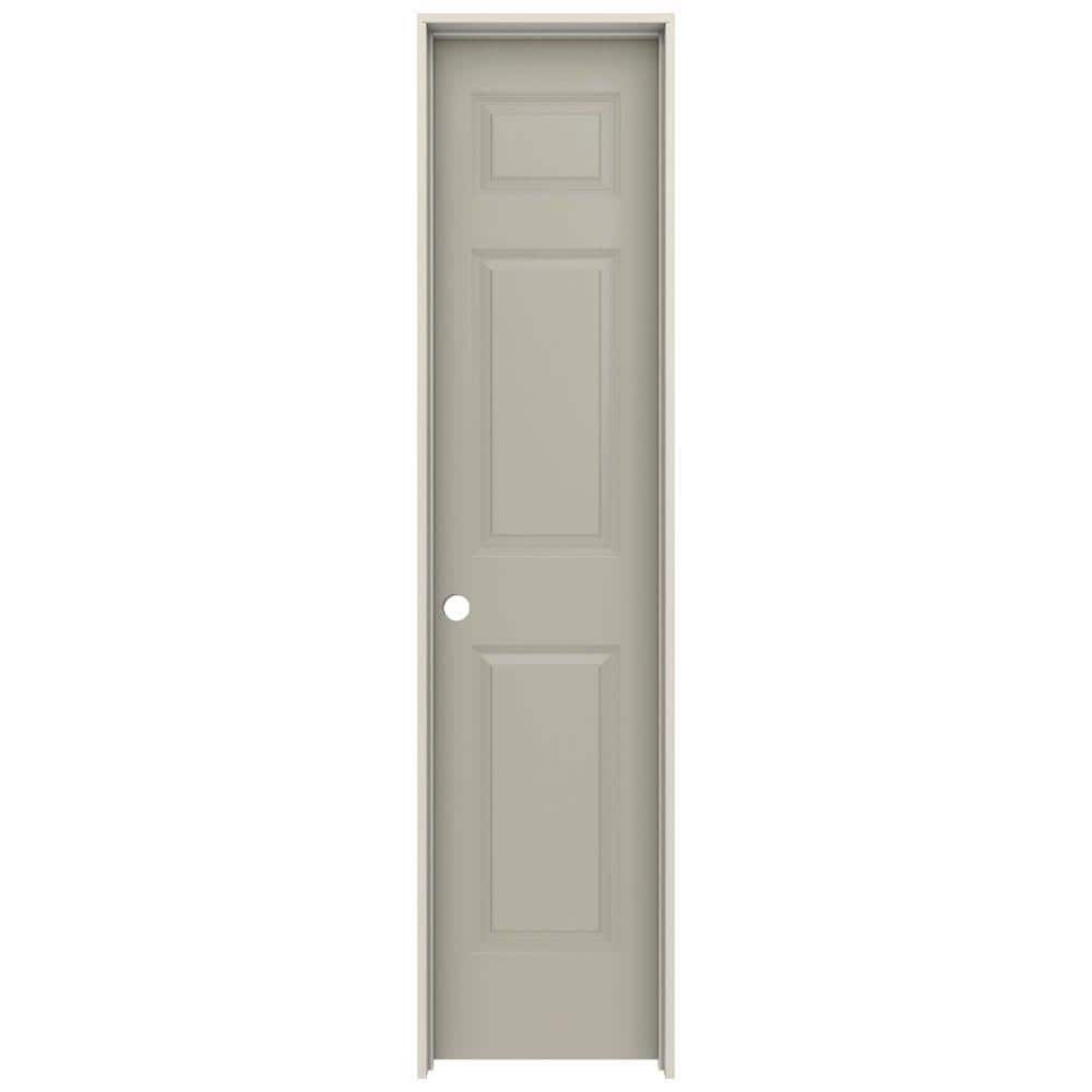 JELD-WEN 18 in. x 80 in. Colonist Desert Sand Right-Hand Smooth Solid ...