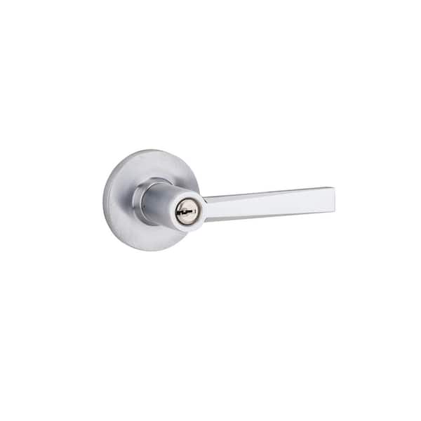 Kwikset Westley Satin Chrome Keyed Entry Door Handle 405WTL 26D CP ...