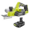 RYOBI ONE+ 18V Cordless 3-1/4 in. Planer with Dust Bag with 2.0 Ah ...