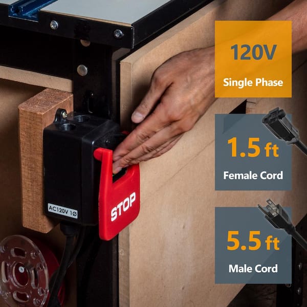 ‎POWERTEC 120-Volt Safety Power Tool Paddle Switch with Heavy-Duty ...