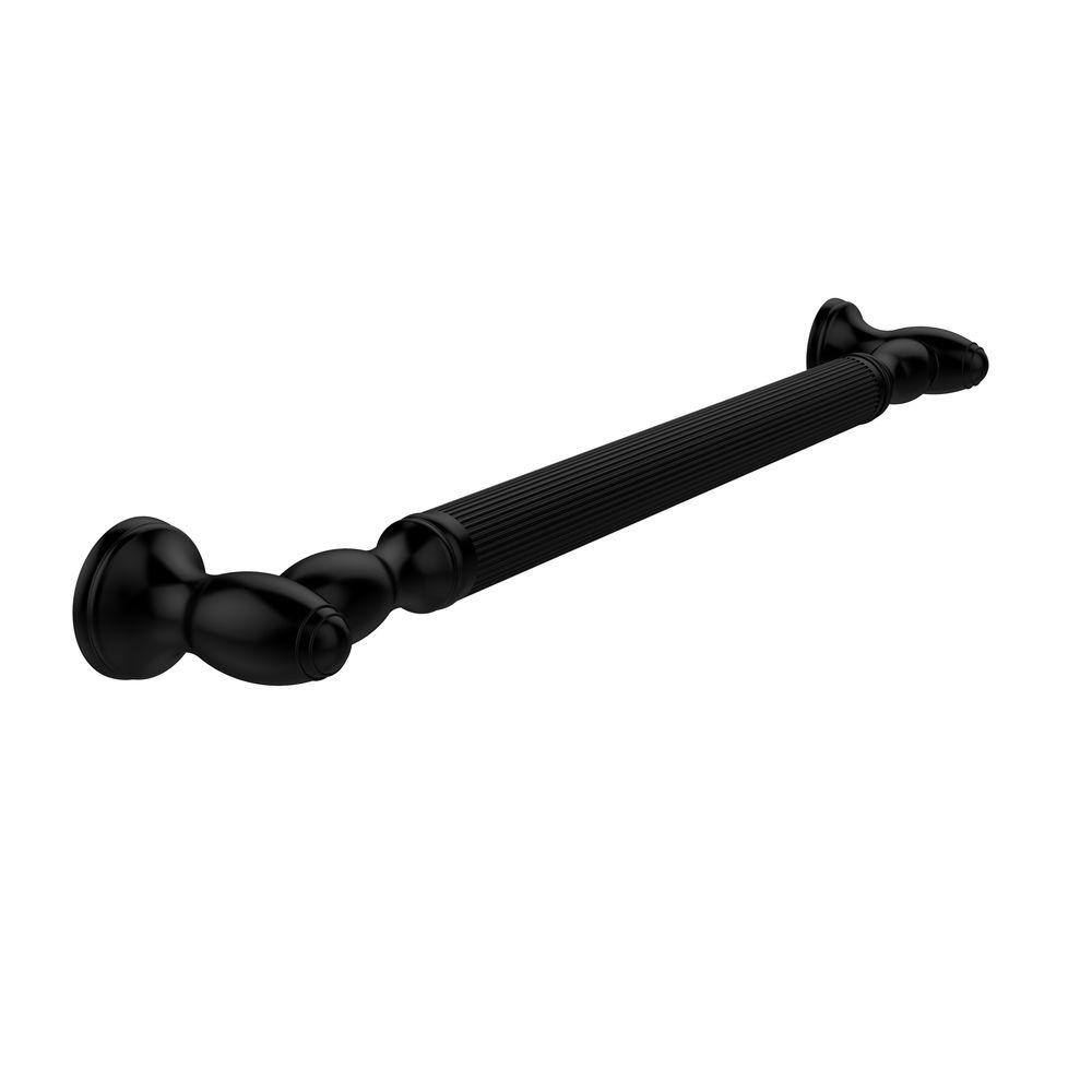 Allied Brass Traditional 36 in. Reeded Grab Bar TD-GRR-36-BKM - The ...