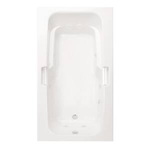 Aquatic Montrose I 60 in. Acrylic Reversible Drain Rectangular Drop-In ...
