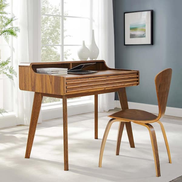 Modway Render Walnut Writing Desk