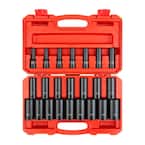 TEKTON 3/4 in. Drive 7/8-2 in. 6-Point Deep Impact Socket Set (22-Piece ...