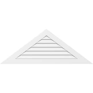 Ekena Millwork 32 in. x 16 in. Triangle White PVC Paintable Gable ...