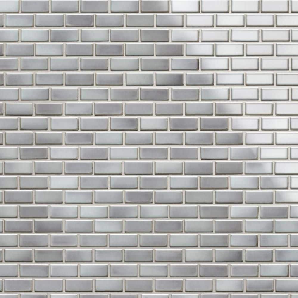 Merola Tile Hudson Subway Grey Eye 12 in. x 12 in. Porcelain Floor and ...