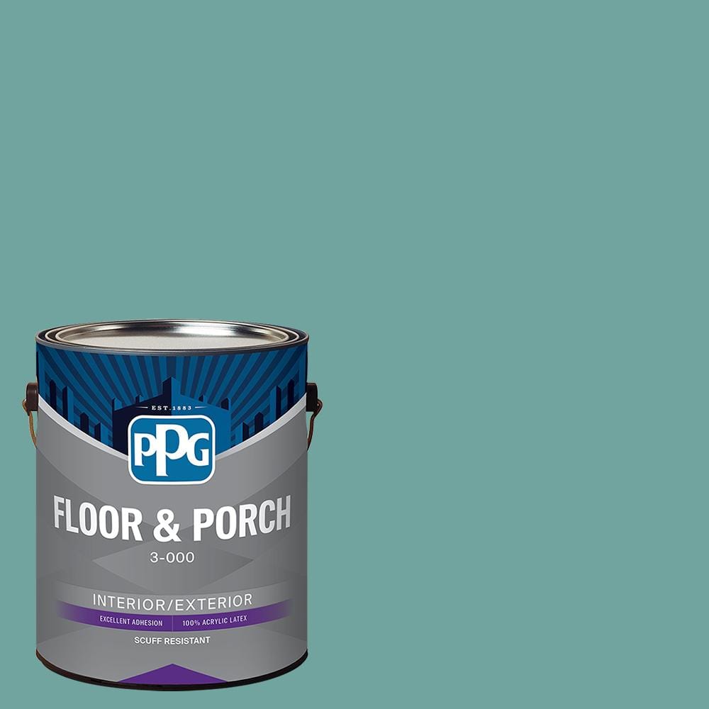PPG 1 gal. PPG1142-5 Catalina Satin Interior/Exterior Floor and Porch ...