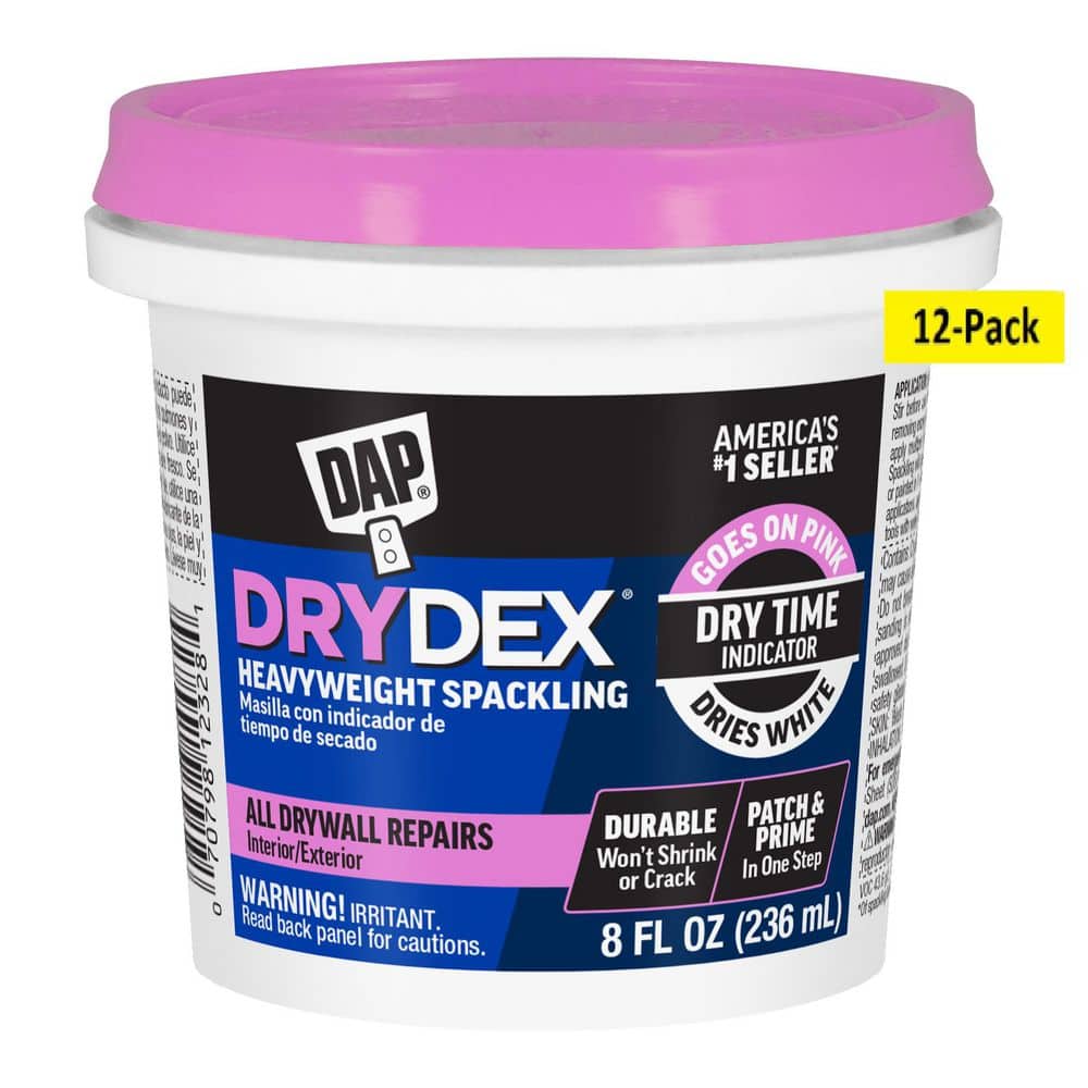 DAP DryDex 8 oz. Dry Time Indicator Spackling Paste (12-Pack ...