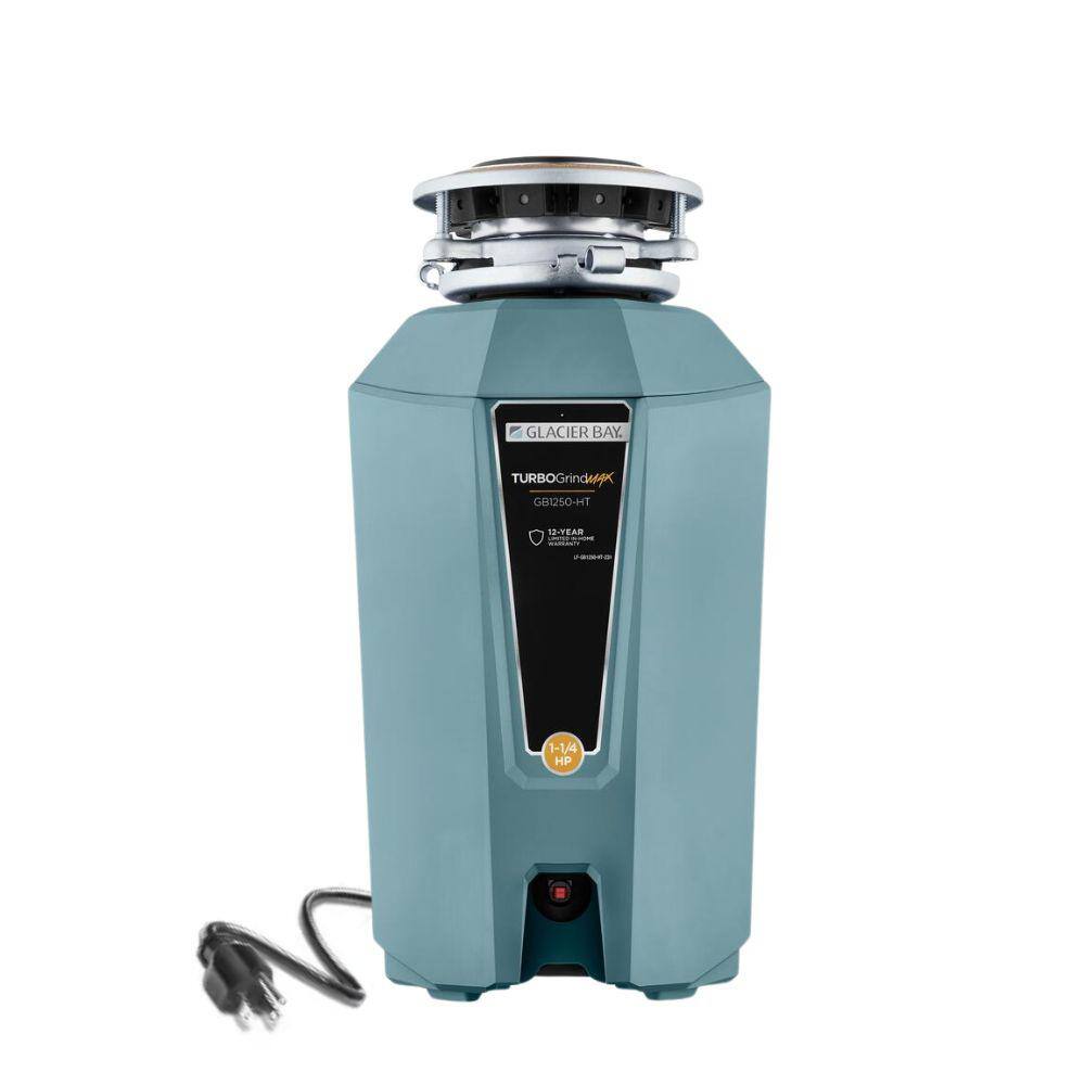 Glacier Bay Turbo Grind Max 1-1/4 hp. Continuous Feed Garbage Disposal ...