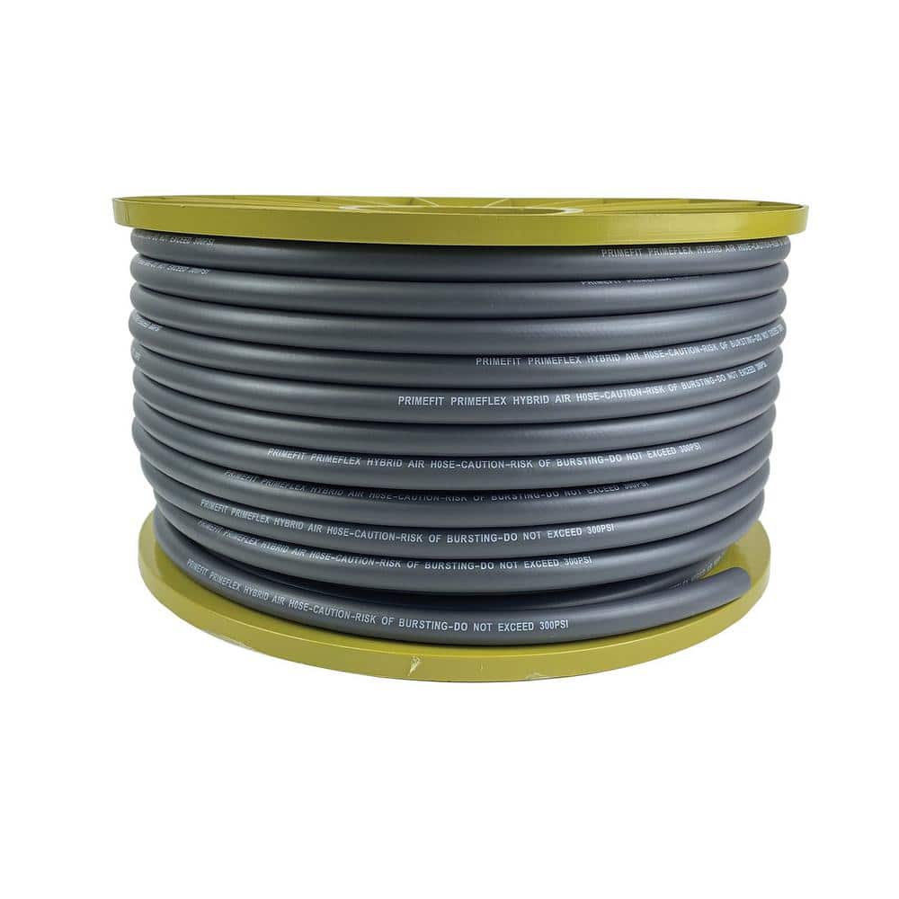 Primefit Premium Hybrid Air Hose 3/8 in. x 250 ft. Bulk Reel HYP382502 ...