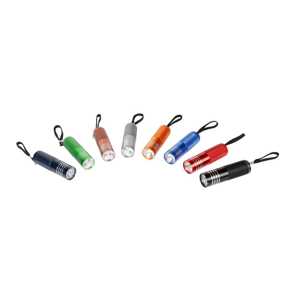 Defiant 60 Lumens Aluminum Flashlight (8-Pack) 90652 - The Home Depot
