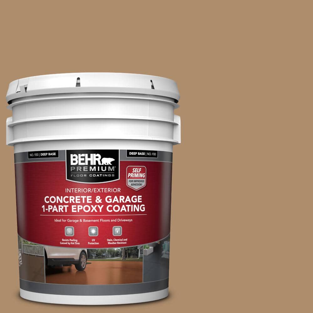 BEHR PREMIUM 5 gal. #N270-5 River Road Self-Priming 1-Part Epoxy Satin ...