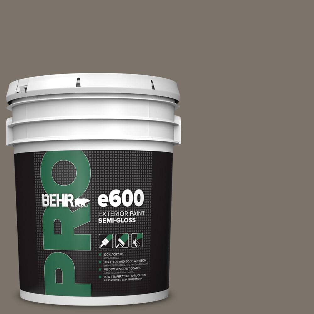 BEHR PRO 5 gal. #MQ2-58 Unpredictable Hue Semi-Gloss Exterior Paint ...