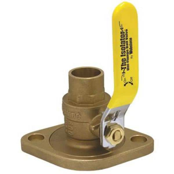 NIBCO Uni-Flange 3/4 in. x 3/4 in. Brass Full Port Ball Valve with ...