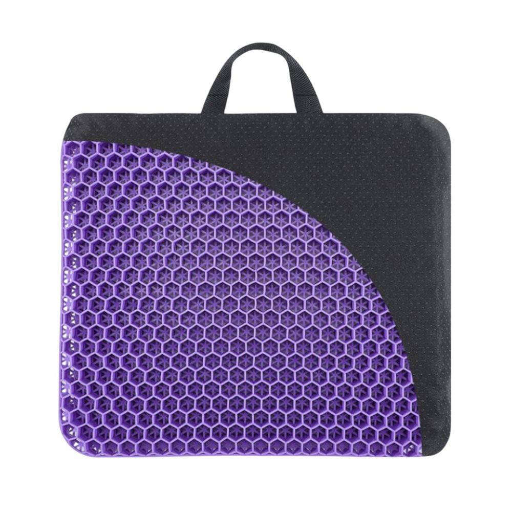 Violet Double Thick Gel Seat Cushion with Honeycomb Pattern for Office ...
