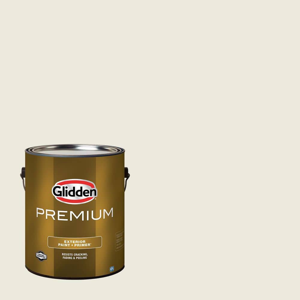 Glidden Premium 1 Gal. PPG18-09 Garlic Clove Flat Exterior Latex Paint ...