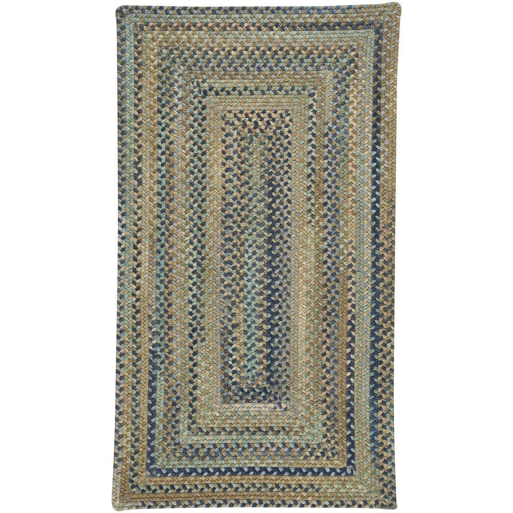 Capel Tooele Green 8 ft. x 11 ft. Concentric Area Rug 0303QS08001100240 ...