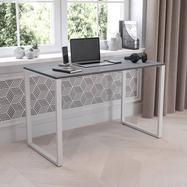 Rustic gray computer desk store
