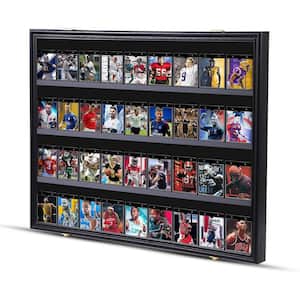Black 24 in. x 31 in. Sports Card Display Frame Case, Baseball Card ...