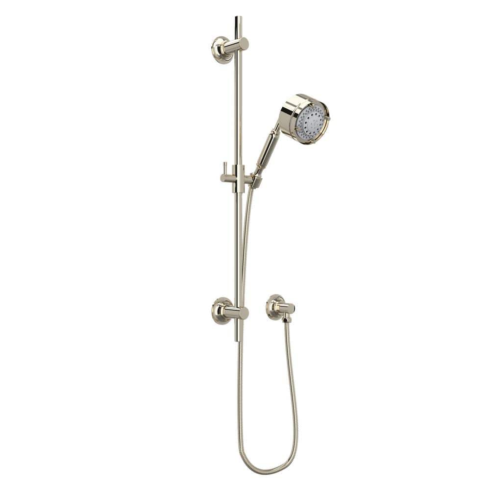 ROHL Michael Berman 5-Spray Round Hand Shower with Slide Rail in ...