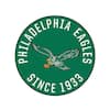 FANMATS Green 2 ft. 3 in. Round Philadelphia Eagles Vintage Area Rug ...