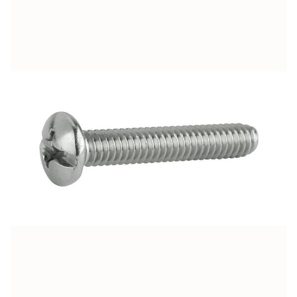 Everbilt M6 12 mm. Phillips-Slotted Pan-Head Machine Screw 72498 - The ...