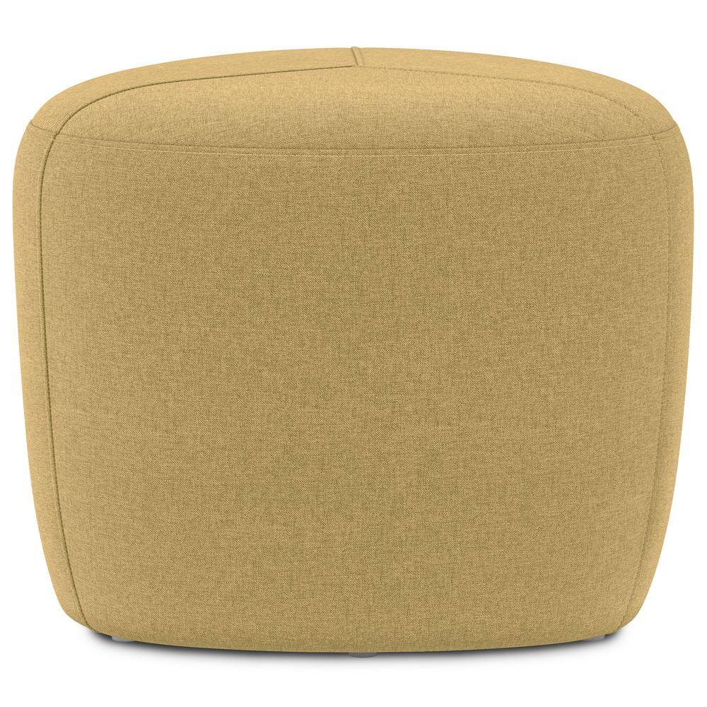 Simpli Home Moore 18 in. Wide Contemporary Irregular Small Ottoman in ...