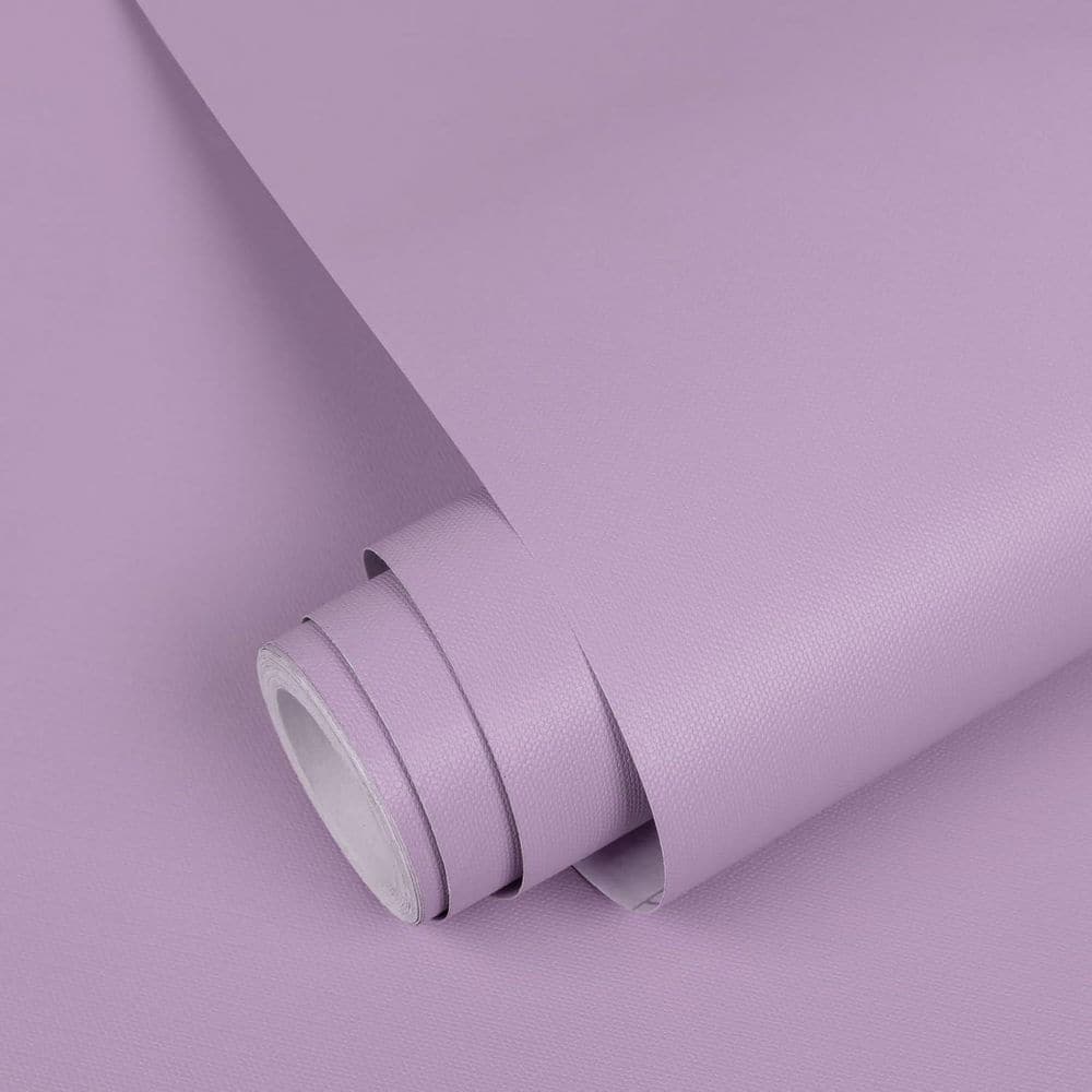Purple Solid Color Contact Paper Peel and Stick Wallpaper Roll Set of 2 ...