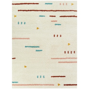 BALTA Jordan Multicolor 5 ft. x 7 ft. Color Block Shag Area Rug 3011982