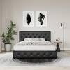 DHP Dean Black Faux Leather Upholstered Full Bed with Storage DE35693 ...