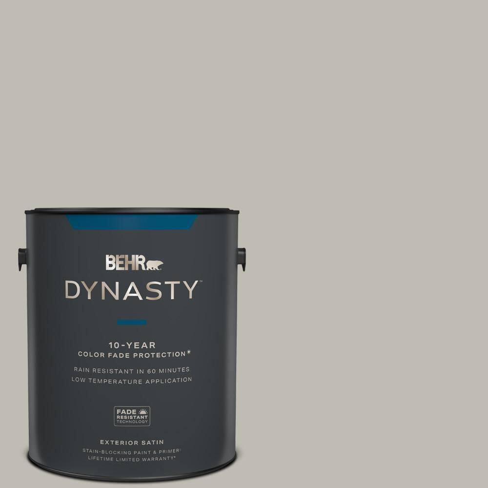 BEHR DYNASTY 1 gal. #MQ6-23 Pumice Satin Enamel Exterior Stain-Blocking ...