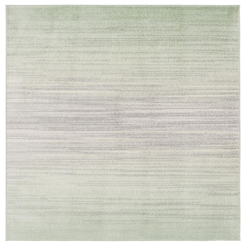 SAFAVIEH Adirondack 6 ft. x 6 ft. Sage/Gray Gradient Transitional ...