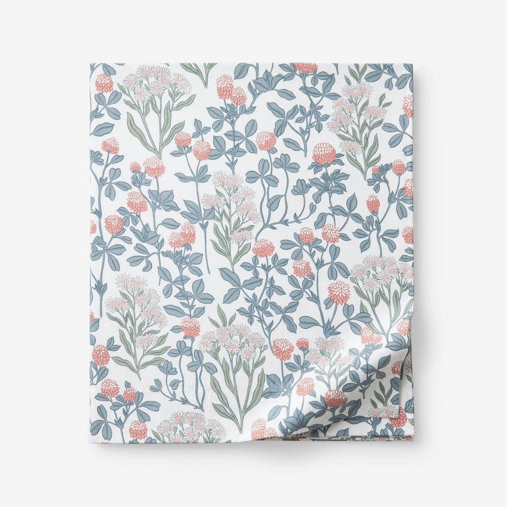The Company Store Company Cotton Botanical Grace Velvet White Multi ...