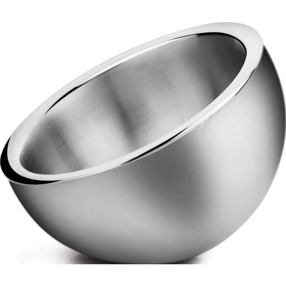 Winco 9 in. 70 fl. Oz. Silver Stainless Steel Double Wall Insulated ...