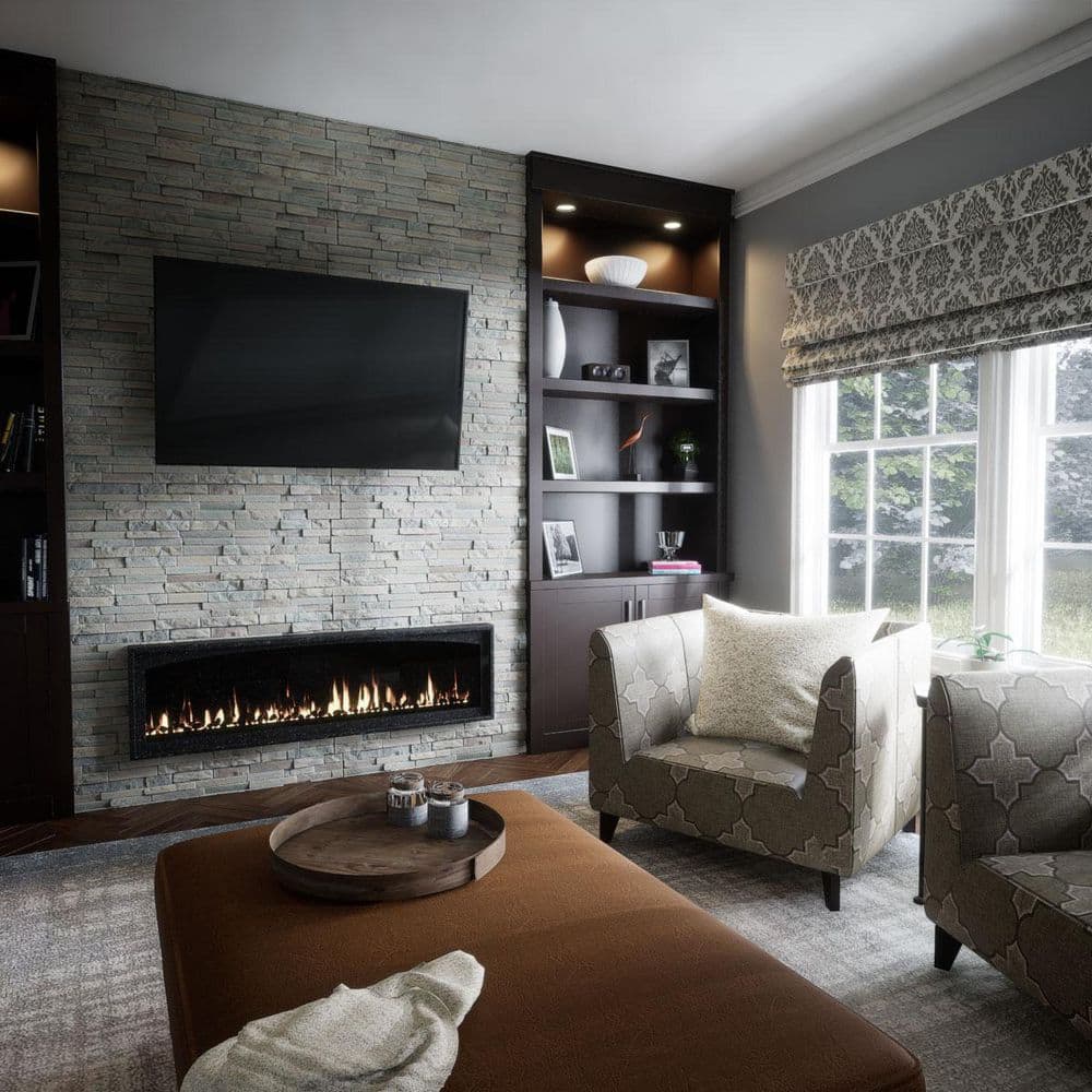 Ekena Millwork EverStone Eldorado Faux Stone Panel, 48"W x 25"H x 1"D ...