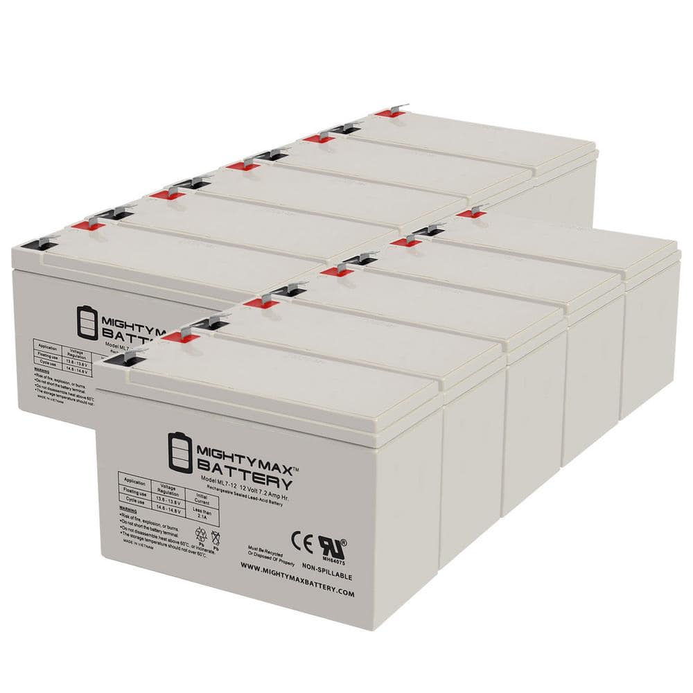 MIGHTY MAX BATTERY 12-Volt 7Ah F2 Replacement Battery for HR-1234W-F2 ...