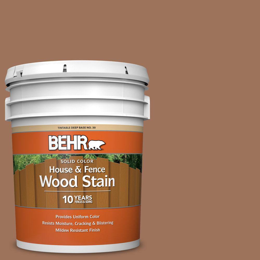 BEHR 5 gal. #SC-152 Red Cedar Solid Color House and Fence Exterior Wood ...