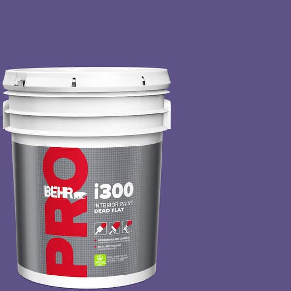 BEHR PRO 5 gal. #P560-7 Kings Court Dead Flat Interior Paint PR31305 ...