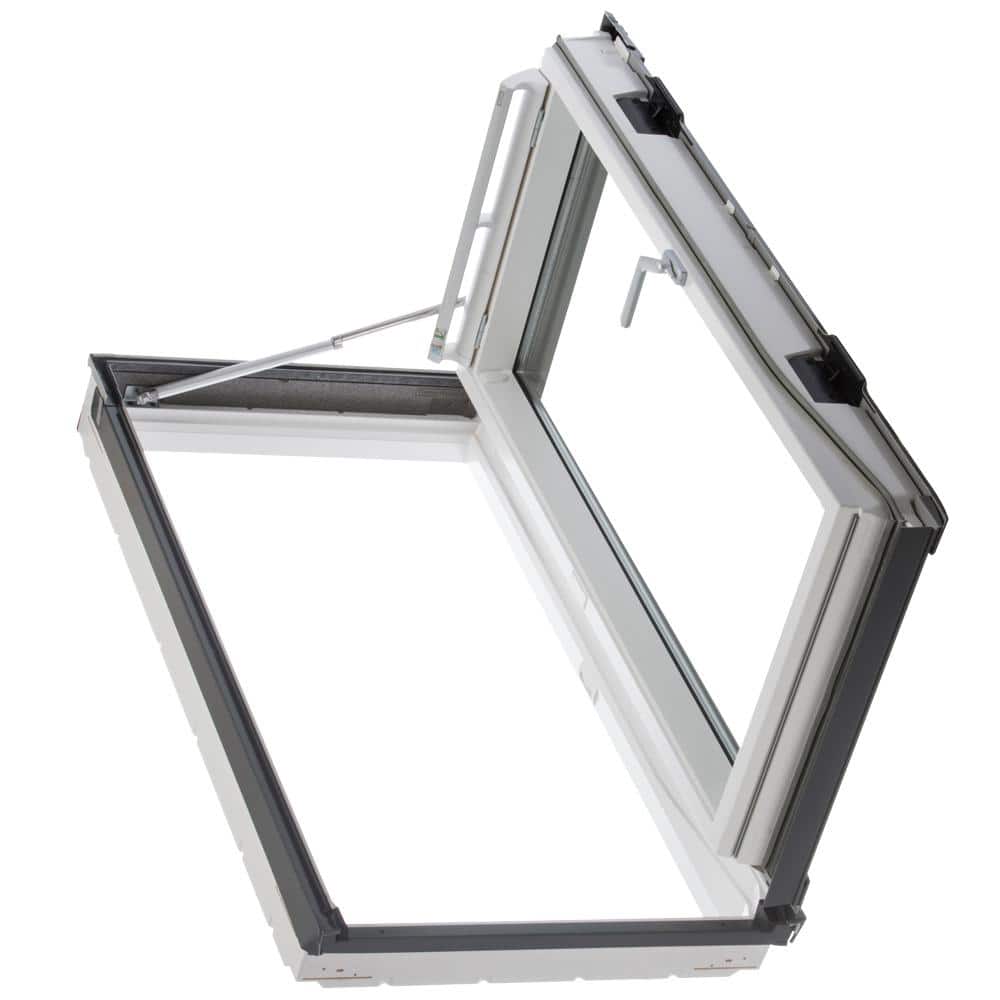 VELUX 26-1/2 in. x 46-7/8 in. Egress Venting Roof Access Window with ...