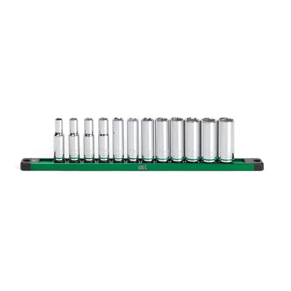 SK SK01347 Metric 3/8 in. Drive Set Deep Socket Set (12 Piece) SK01347 - The Home Depot