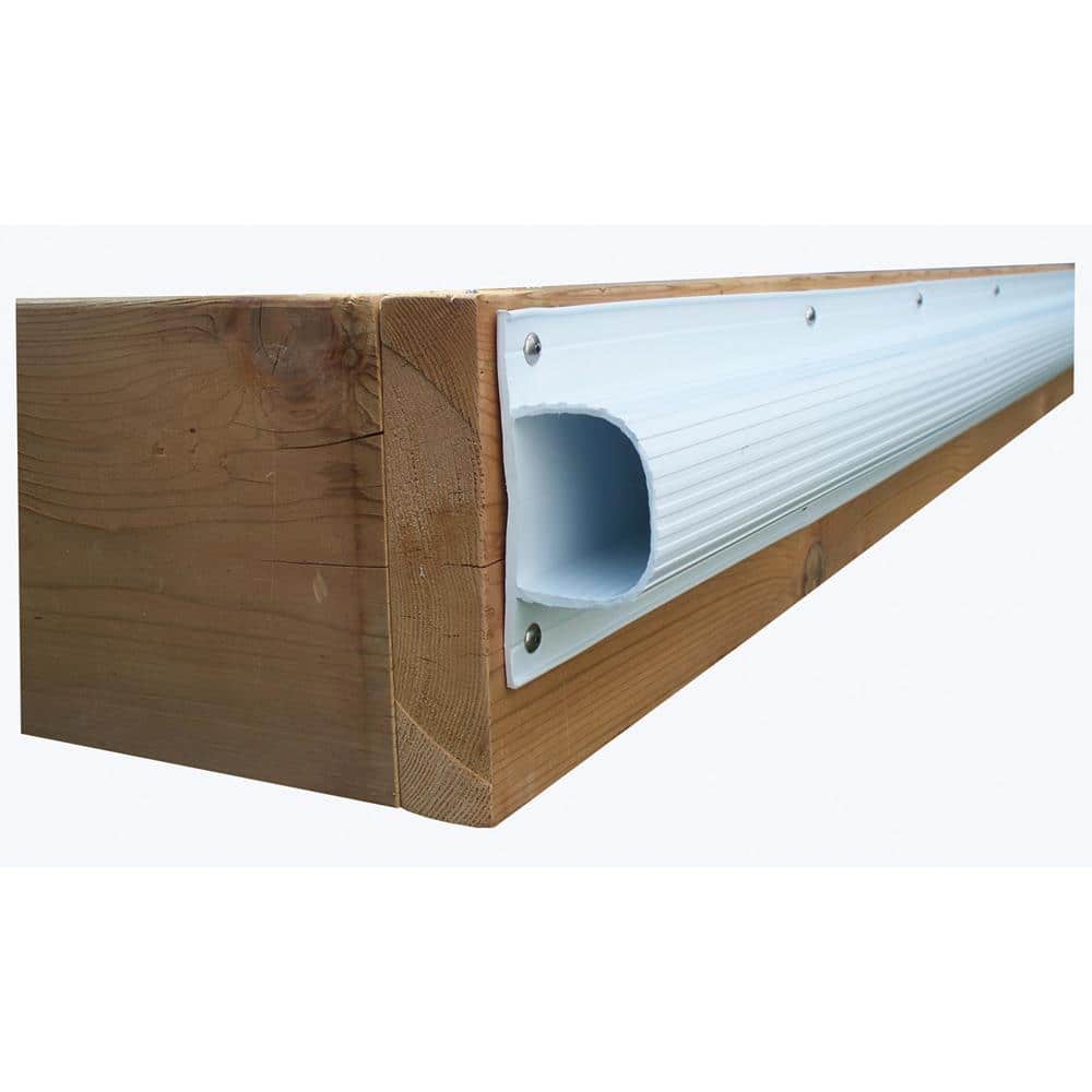 Dock Edge 3 in. x 8 in. x 24 ft. Super Saver Profile, White DE1015F ...