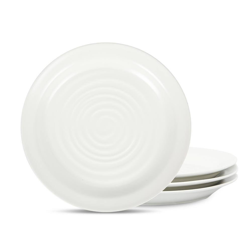 STONE LAIN Orbit 4-Piece White Stoneware Full Set (Service for 4 ...