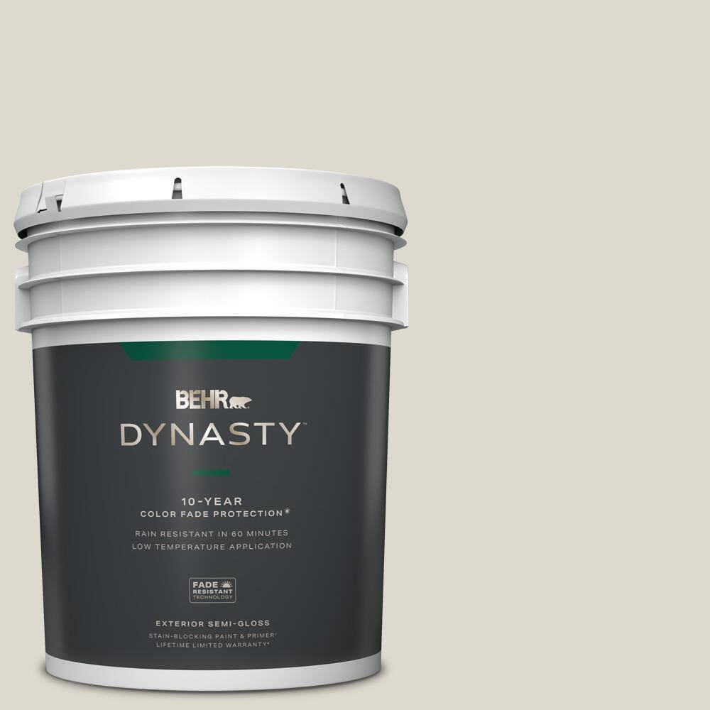 BEHR DYNASTY 5 gal. #N320-1 Campfire Ash Semi-Gloss Exterior Stain ...