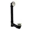 12 in. & 4 in. Bath Waste & Overflow with Tip-Toe Drain Plug and ...
