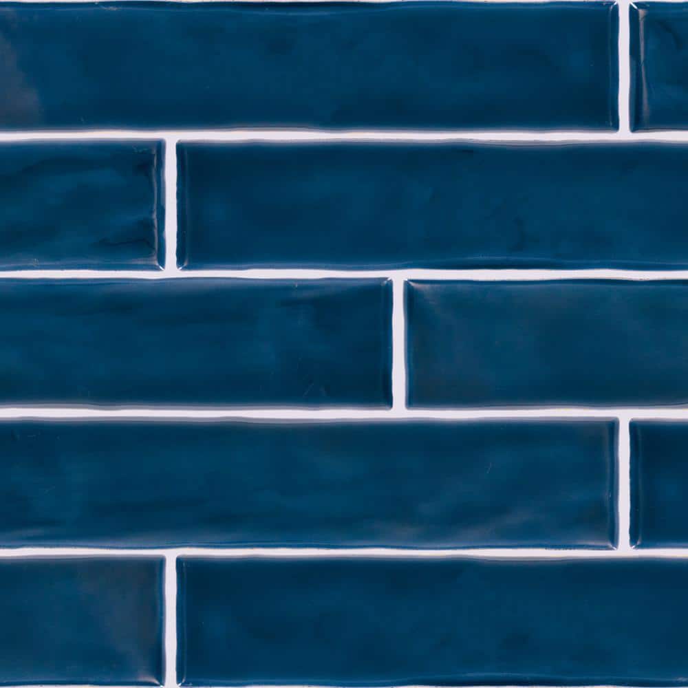 Artistic Reflections Twilight 2 in. x 5 in. Glazed Ceramic Undulated ...